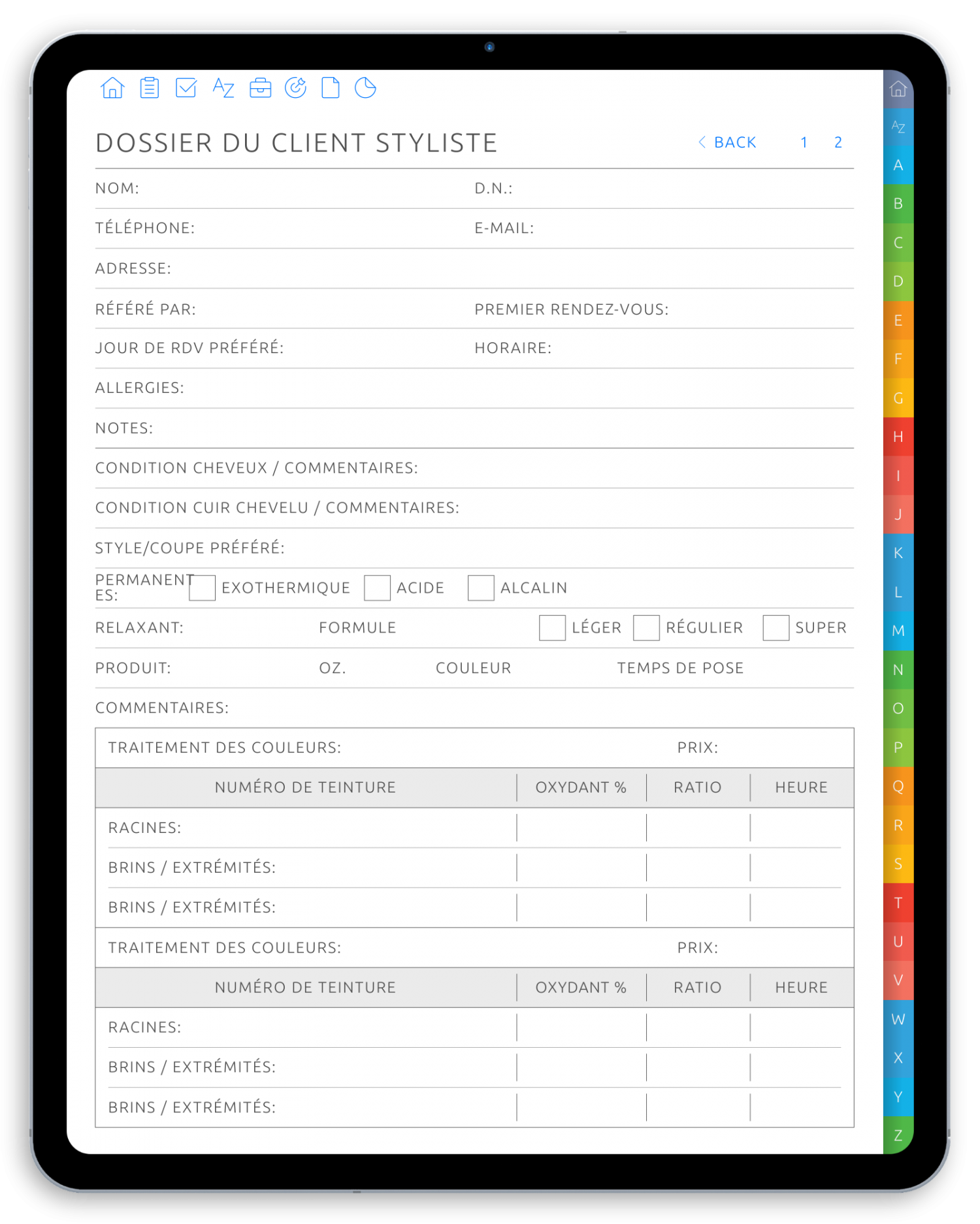 Client Record Book - Digital Planner Template PDF for iPad: GoodNotes ...